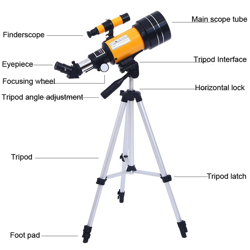 Professional Astronomical Telescope F30070 Monocular 150 Times Zoom HD ...
