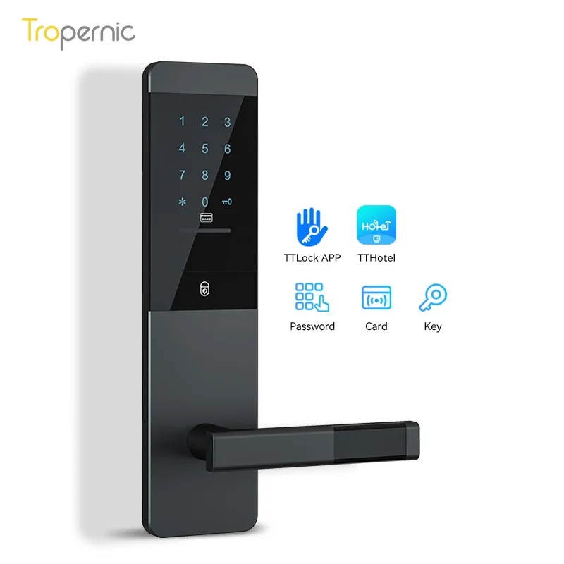 TTlock App Intelligent Keypad Deadbolt Electronic Door Lock with Remote ...