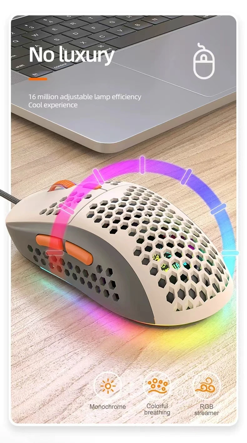 Ultralight Gaming Mouse or 24 Inch 75Hz FHD Computer Monitor 1080P Thin ...