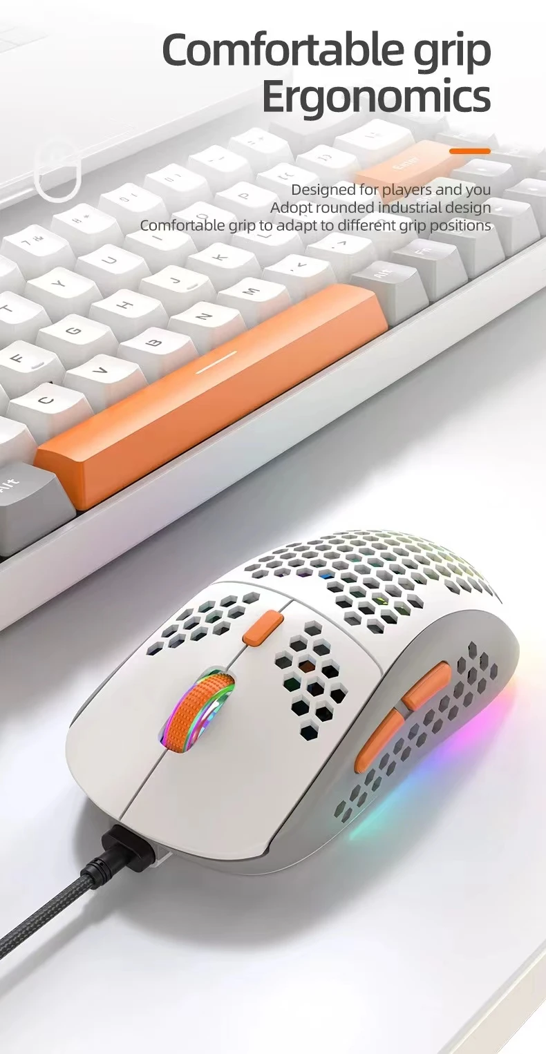 Ultralight Gaming Mouse or 24 Inch 75Hz FHD Computer Monitor 1080P Thin ...