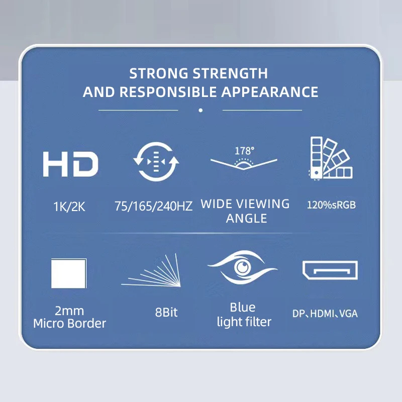 Ultralight Gaming Mouse or 24 Inch 75Hz FHD Computer Monitor 1080P Thin ...