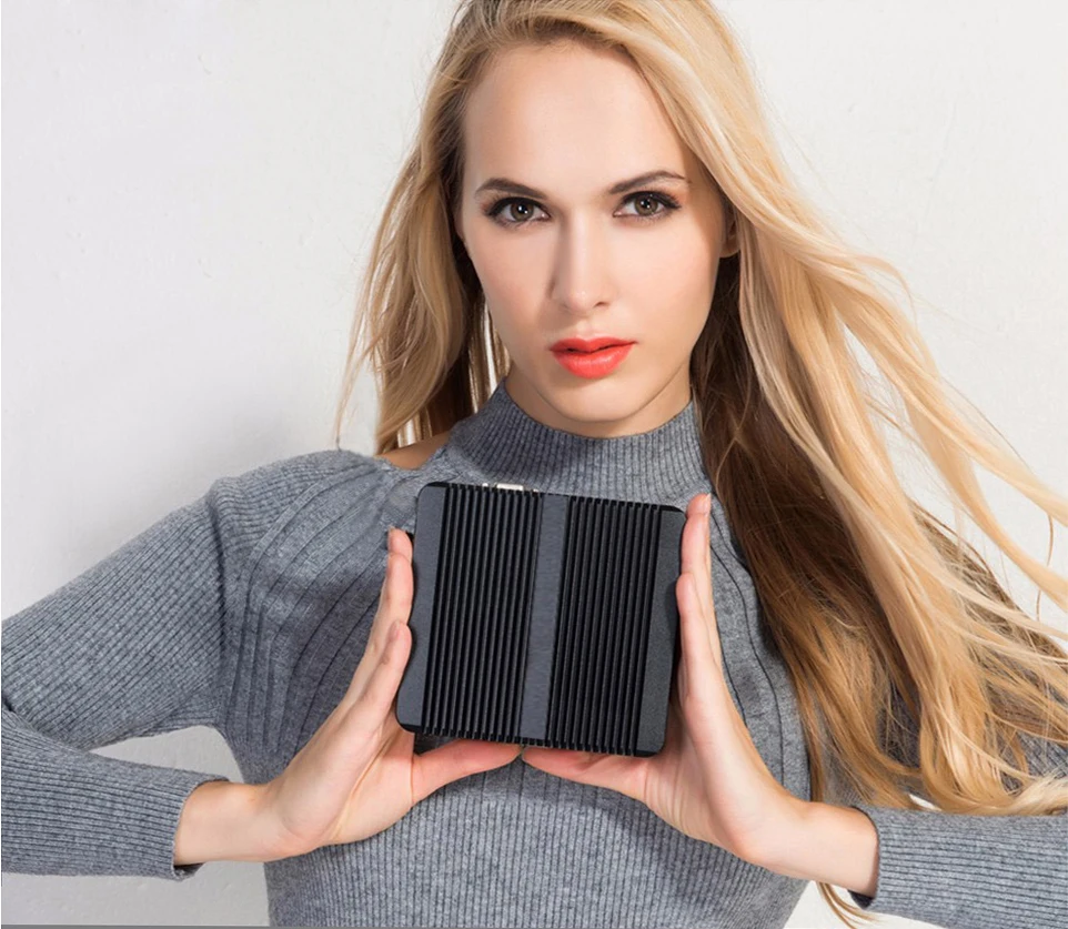 XCY Fanless Mini PC Intel Core i7 4500U i5 4200U Gigabit Ethernet HDMI ...