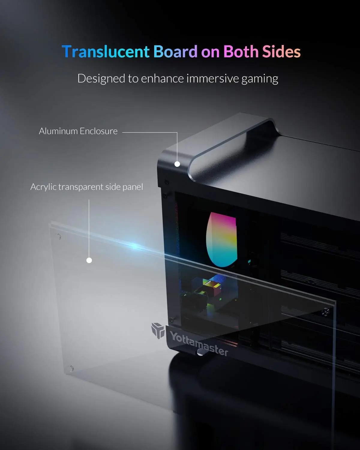Yottamaster 4-Slot RAID External Hard Drive Enclosure 2.5" & 3.5" SATA HDD/SSD Enclosure with ...