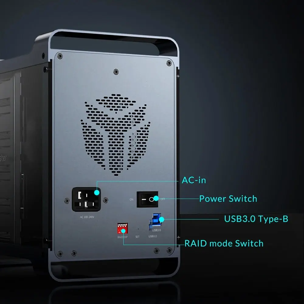 Yottamaster 4-Slot RAID External Hard Drive Enclosure 2.5" & 3.5" SATA ...