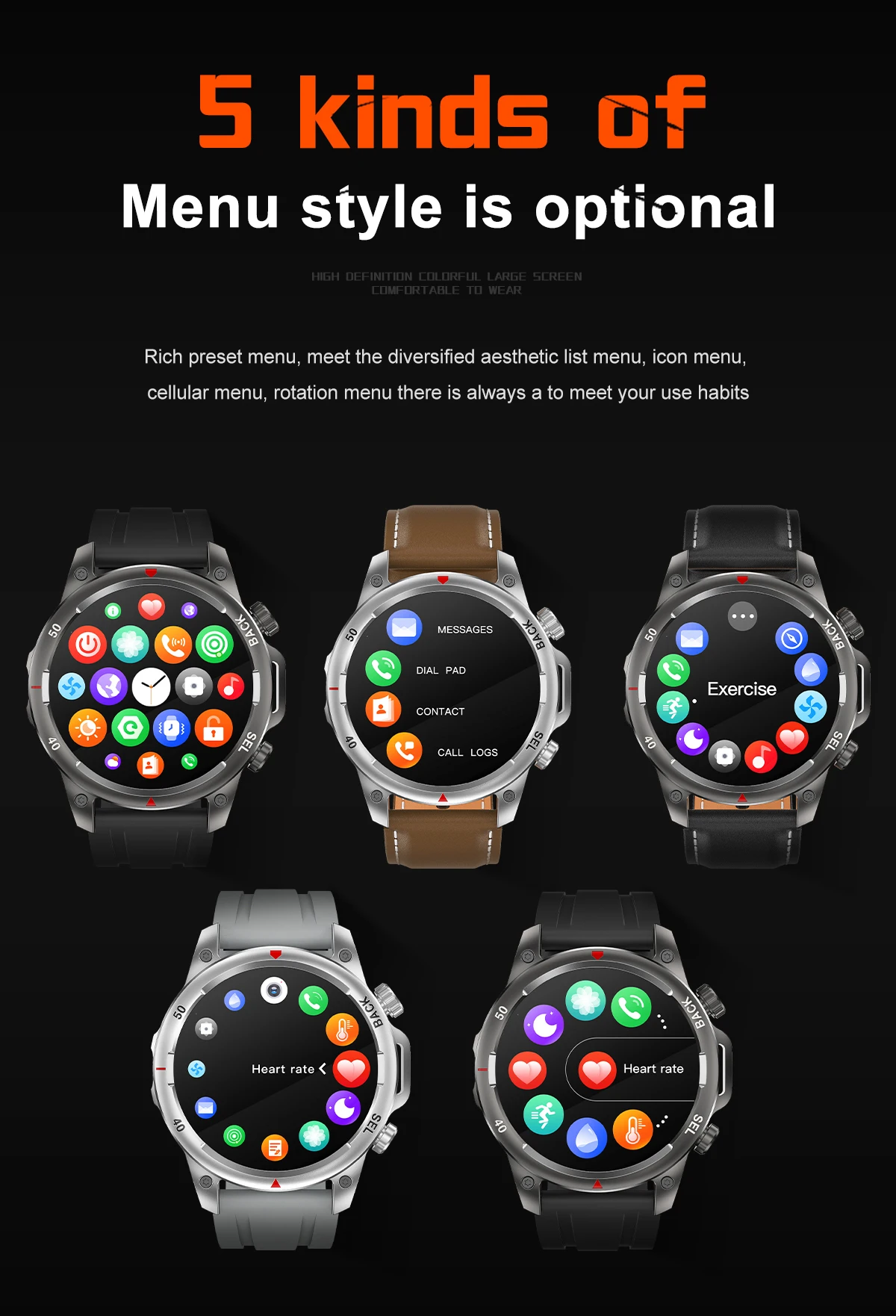New high-end men’s smart Bluetooth call smartwatch IP67 GPS sports ...