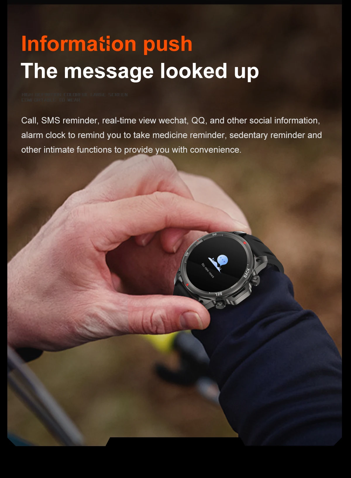 New high-end men’s smart Bluetooth call smartwatch IP67 GPS sports ...