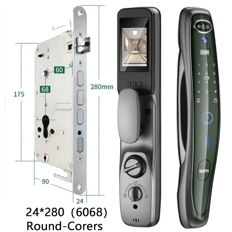 Tuya Smart 3D Face Door Lock Security Face & Camera Monitor Intelligent ...